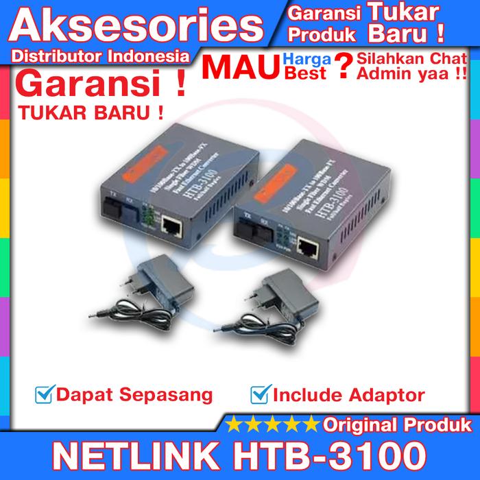 Jual Netlink HTB-3100 Converter Fo to Lan Up To 25km Original - Jakarta ...