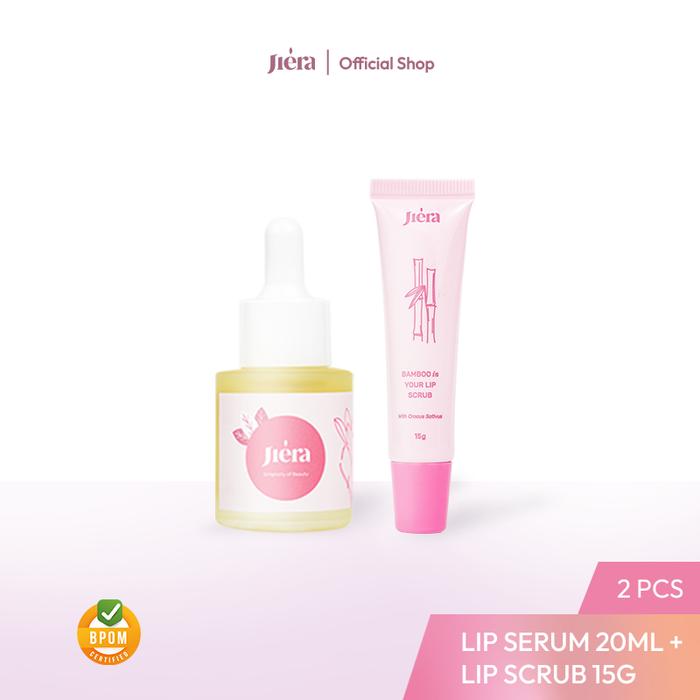 Promo JIERA Lip Serum 20ml+JIERA Lip Scrub 15gr#1 Indonesia [Special ...