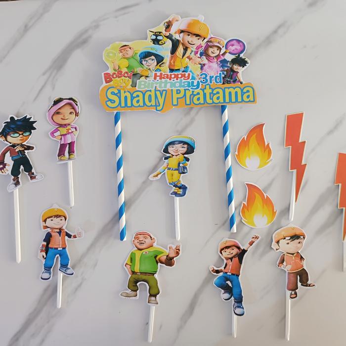 Jual cake topper BoBoiBoy / hiasan kue boboiboy A - Kota Tangerang ...