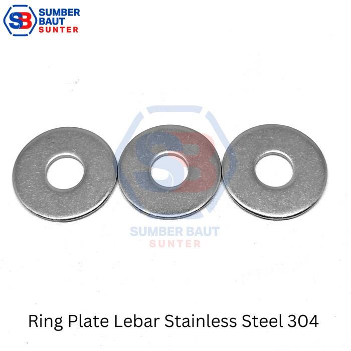 Jual M8 x 2 x 24 Ring Plat LEBAR Stainless SS304 WP Washer Plate 8 mm ...