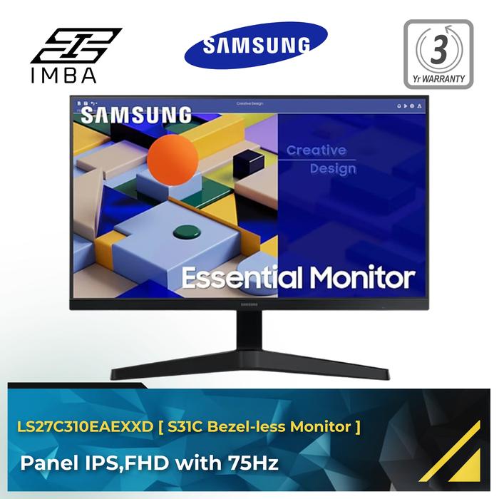 Promo Samsung 27" S31C FHD IPS Bezel-less Monitor [1080, 75Hz] Cicil 0% ...
