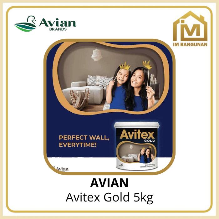 Jual Cat Tembok Avitex Gold 5kg - Kota Bekasi - IM BANGUNAN | Tokopedia