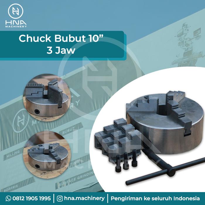 Jual Chuck Bubut 10" 3 Jaw | Claw Bubut 3 Jaw | Catok Kepala Bubut 10 Inch - Kota Tangerang ...