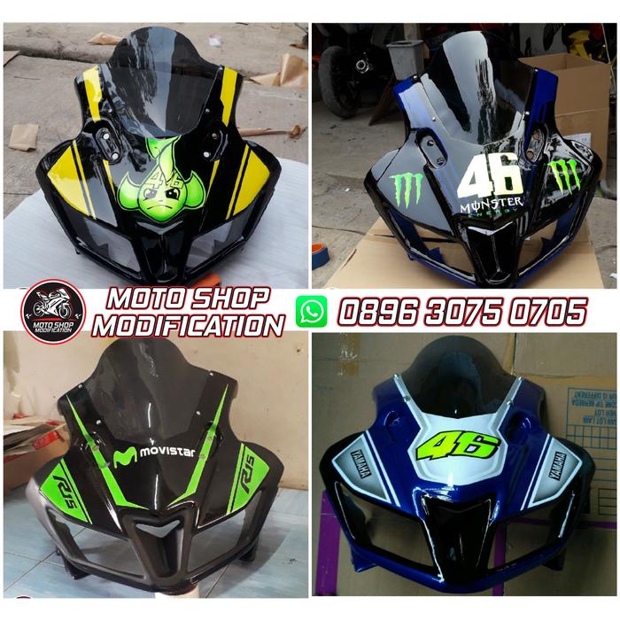 Jual Cover Headlamp Model R15 V3 Visor PNP Yamaha R15 OLD V1 V2 warna3 ...