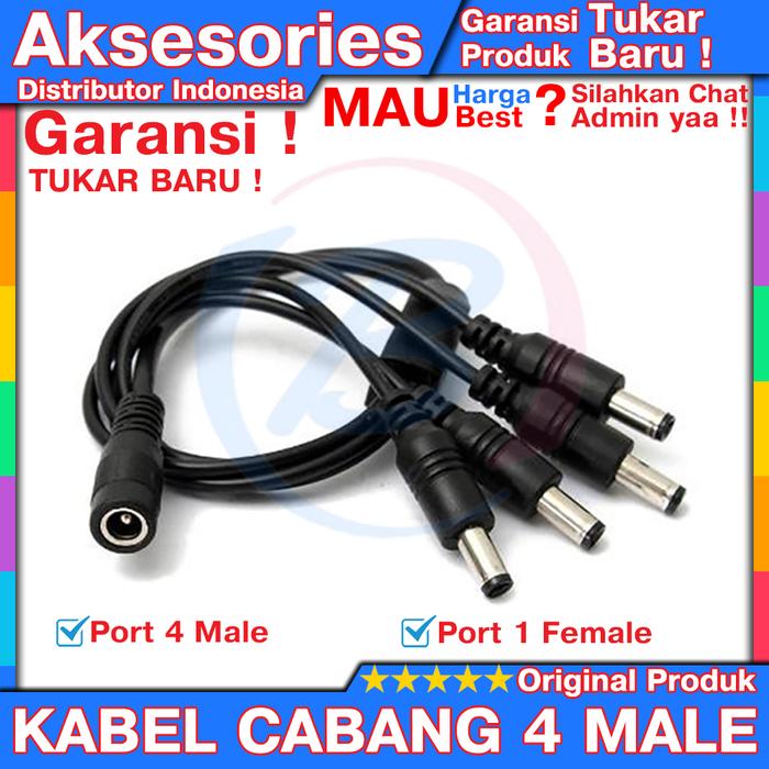Jual Kabel Adaptor CCTV Cabang 4 Siap Pasang Original - Jakarta Barat ...