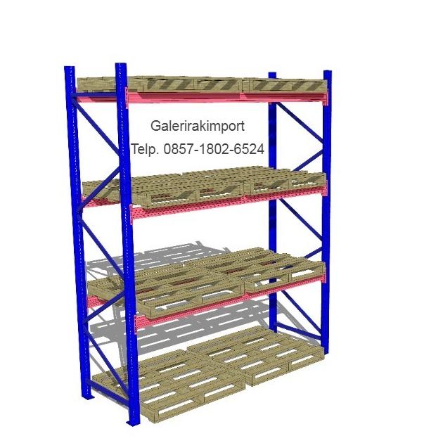 Jual Rak Pallet / Rak Gudang Heavy Duty Kapasitas 2 Ton/Level / SPR ...