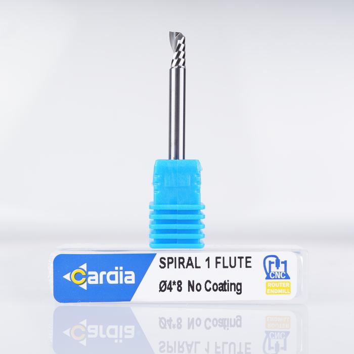 Jual Endmill Spiral 1 Flute 4 mm Single Flute 4mm Acrylic wood MDF ...