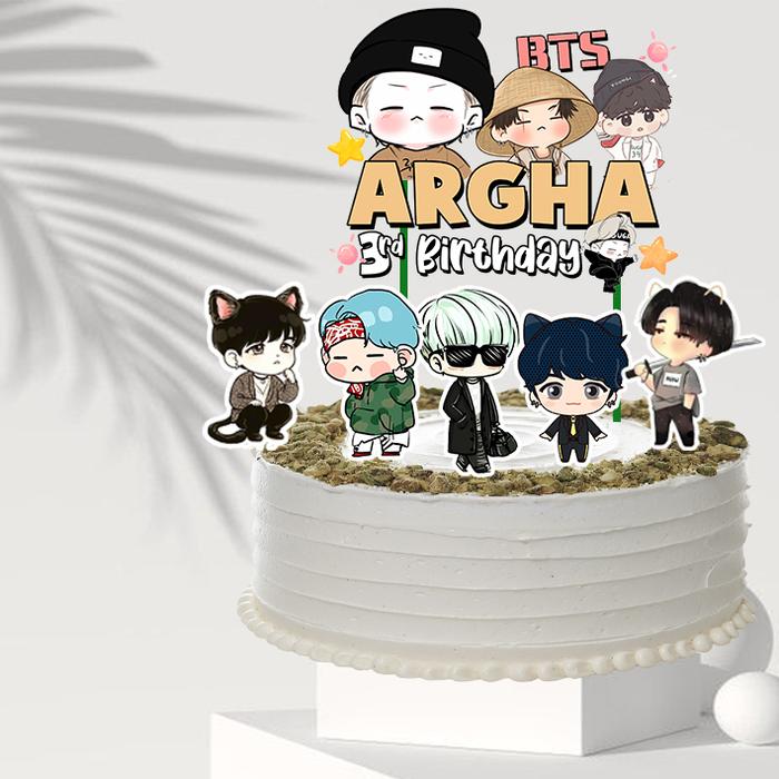 Jual Suga BTS KPOP - Topper Cake Birthday / Hiasan Kue Ulang Tahun ...