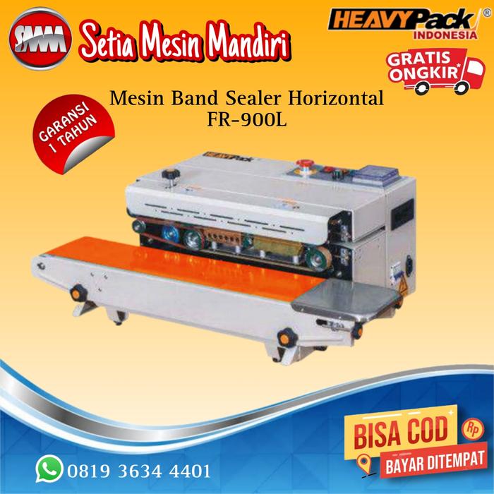 Jual Mesin Segel Plastik Continuous Band Sealer Spanduk FR-900L ...
