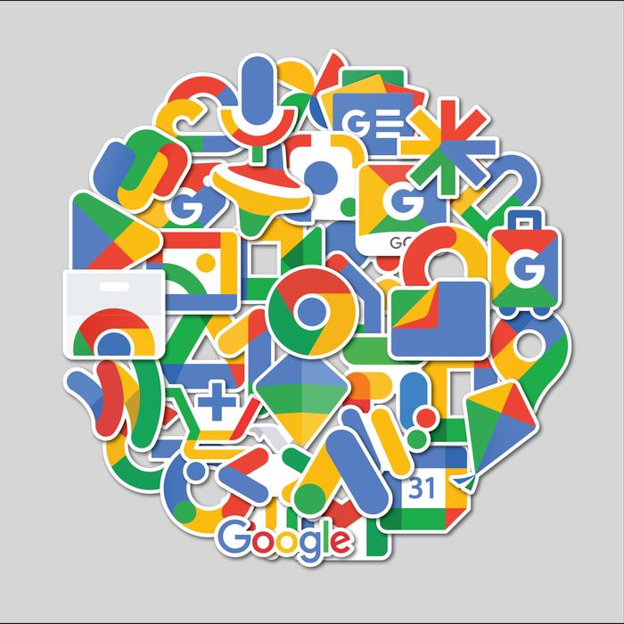 Jual STICKER GOOGLE ICON / STICKER LAPTOP / STICKER PACK / STIKER HELM ...