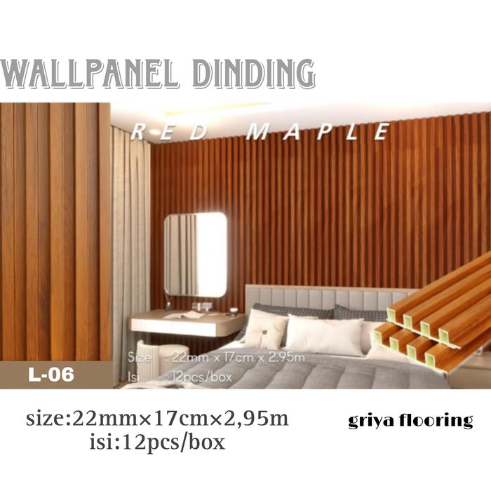 Jual wall panel pvc hiasan dinding wpc interior L-06/btng - Jakarta ...