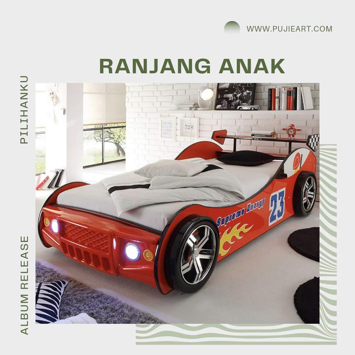 Jual Rangka Kasur Minimalis Karakter Single, Kids Bed Anak Bentuk Mobil ...