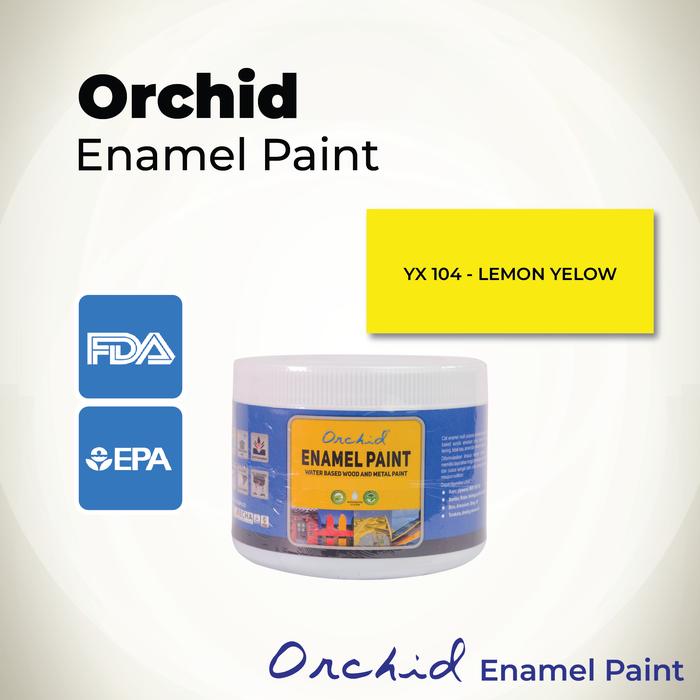 Jual Cat Besi Baja Ringan Orchid Enamel Paint 400g Lemon Yellow - Kota ...