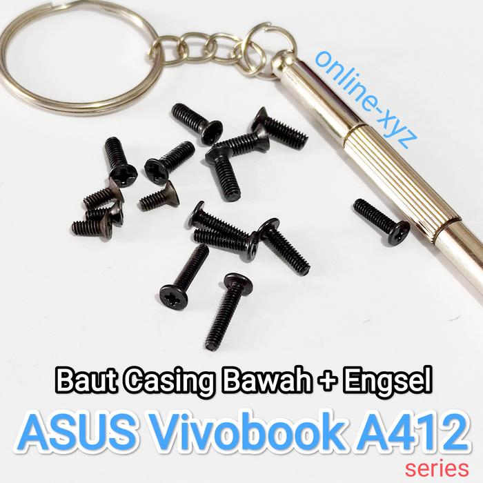 Jual baut mur screw sekrup ASUS A412F A412D A412DA A412FA A412FL A412 ...