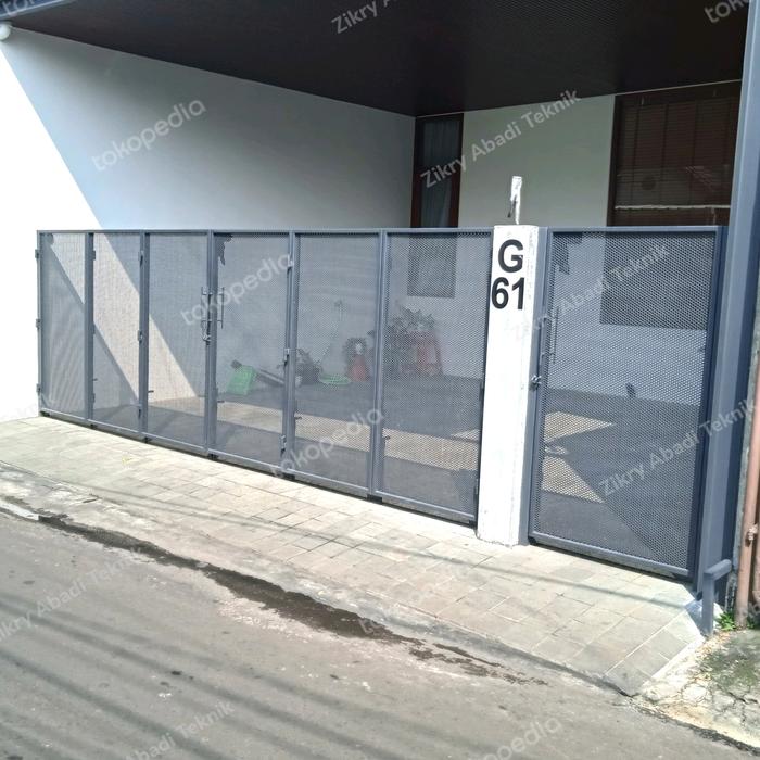 Jual Plat Lubang Perforated Pintu Pagar Industrial Plat Perforated ...