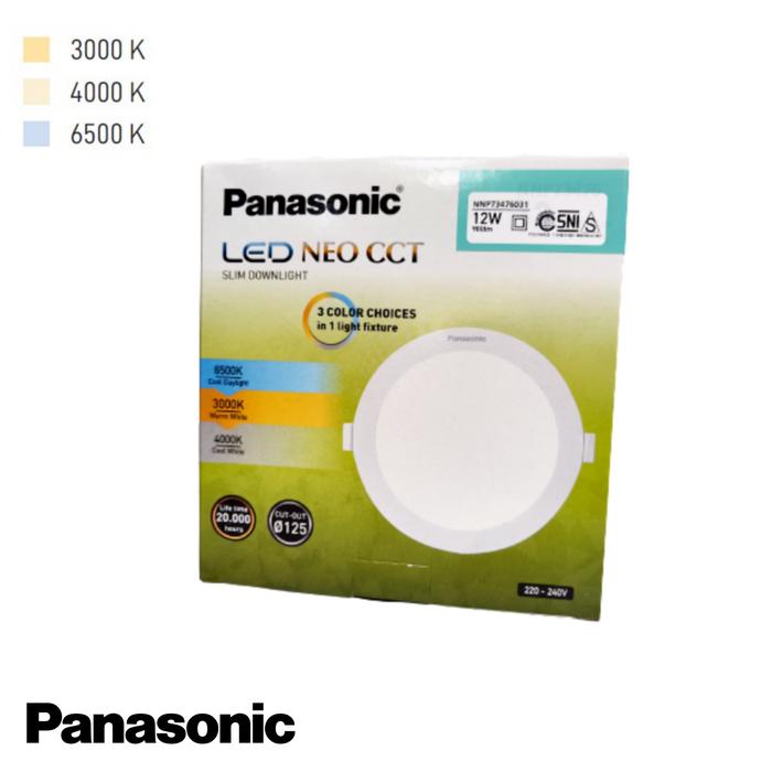 Jual PANASONIC Downlight LED NEO CCT Slim 12W 12 Watt NNP73476 ...