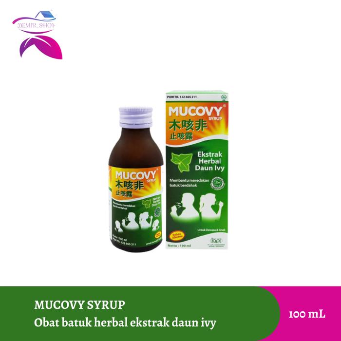 Jual Mucovy Syrup 100 ml Obat Batuk Herbal Ekstrak Daun Ivy - Kota ...