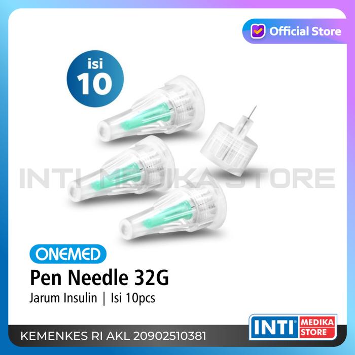Jual ONEMED - Jarum Insulin One Med 31G / 32G | Pen Needle 4mm / 5mm ...