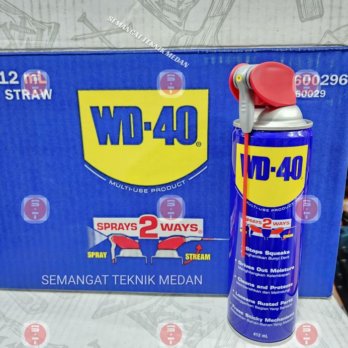 Jual WD40 412ml 412 ml MULTI PURPOSE PELUMAS SMART STRAW SPRAY 2 WAY WD ...