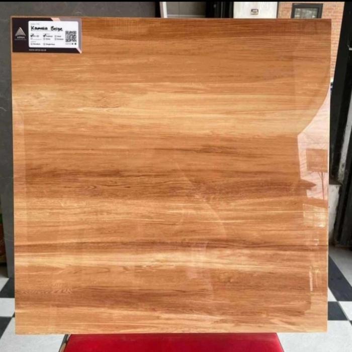 Jual granit lantai/dinding arna kamala beige kw1 60x60 motif kayu glazed - Kab. Bogor ...