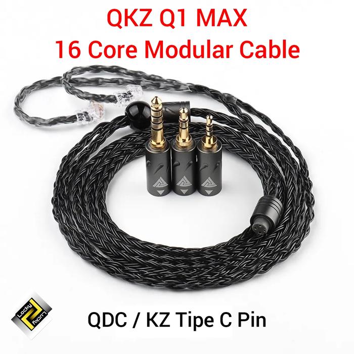 Jual QKZ Q1 Max 16 Core Kabel Upgrade Earphone IEM Cable Modular QDC Tipe C - Jakarta Utara ...