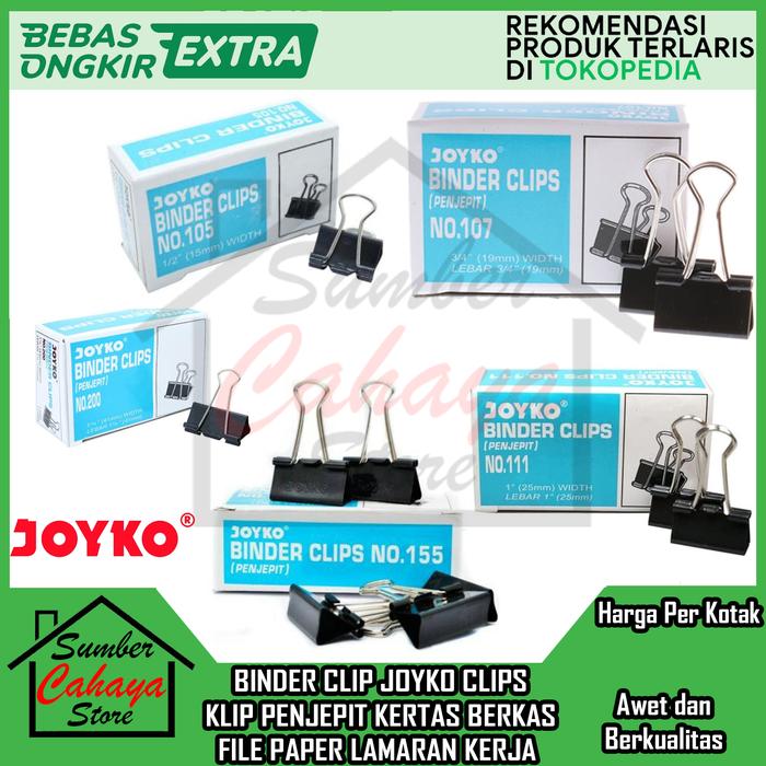 Jual Binder Clips Klip Penjepit Kertas Berkas File Paper Lamaran Kelip ...