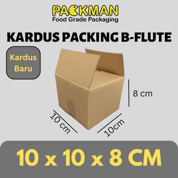 Jual KARDUS PACKING 10x10x8 cm / BOX KARTON CORUGATED B-FLUTE / PACKING ...