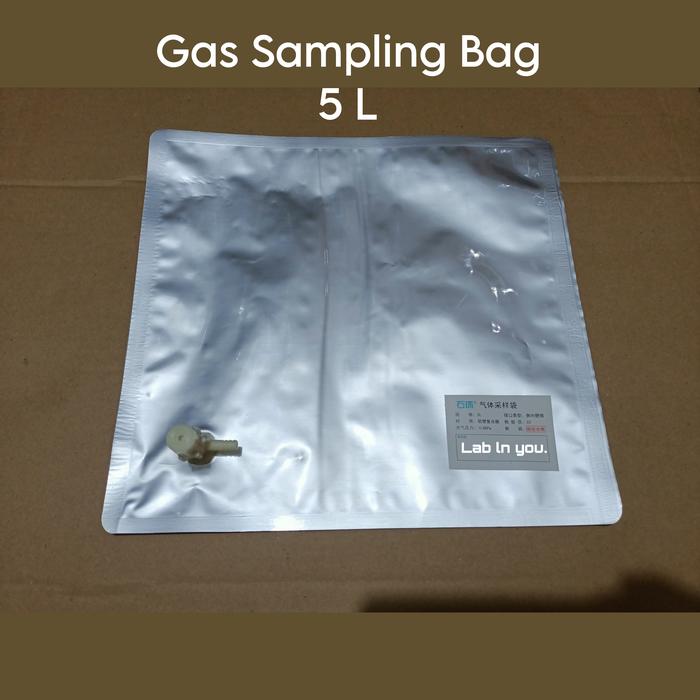 Jual Tedlar Bag Allumunium 5 Liter Single Valve-Gas Sampling Bag 5 L ...