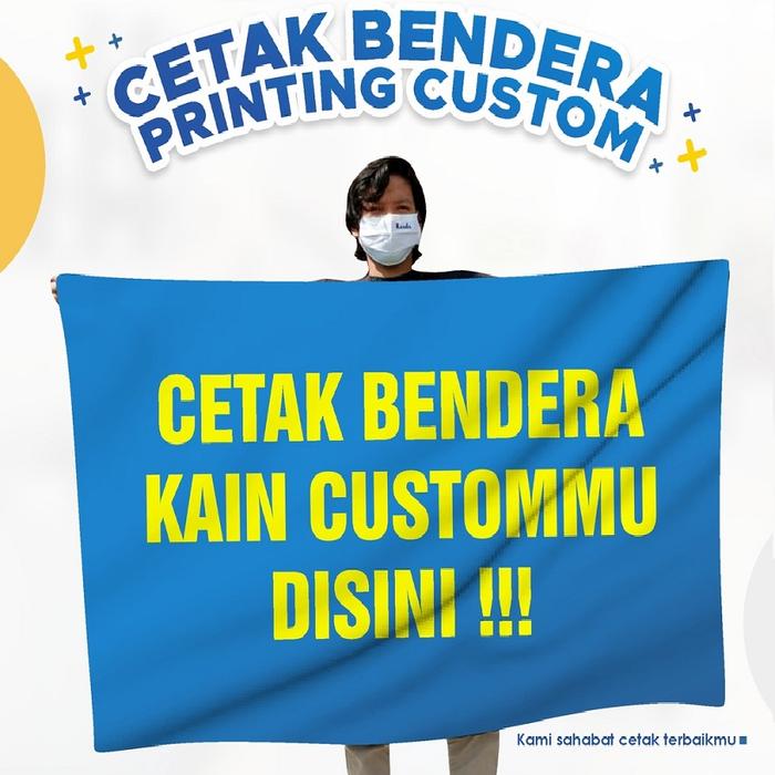 Jual Bendera Full Printing sublim custom (BISA SATUAN) - 100x250, Satin ...