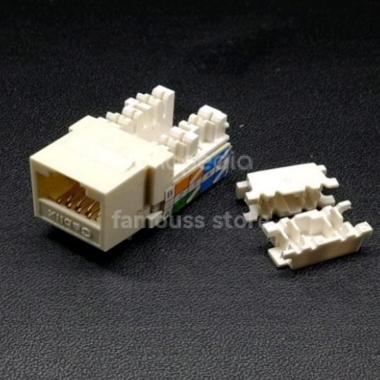 Jual Modular cat6/Jack kabel UTP cat6/modular cat6 merk cablix ...