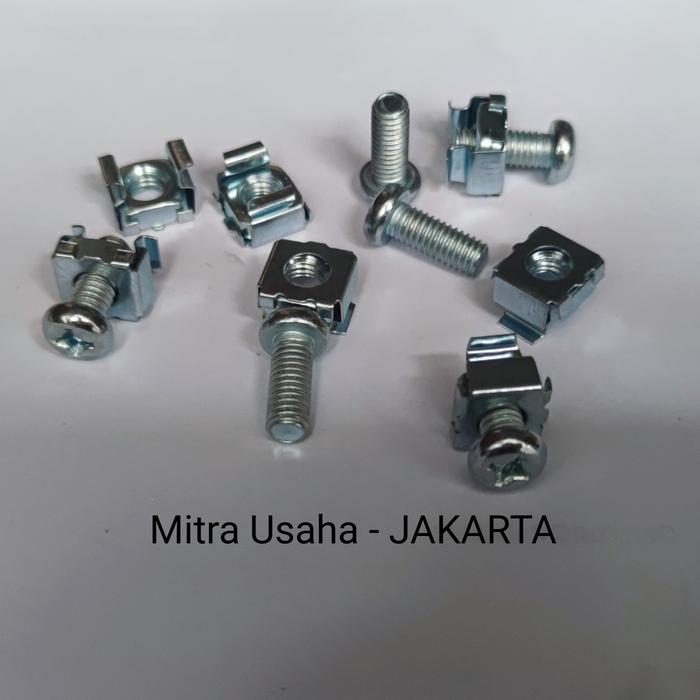 Jual Cage Nut + Baut 6x15 pth / Mur sangkar + Baut JP / Galvanis ...