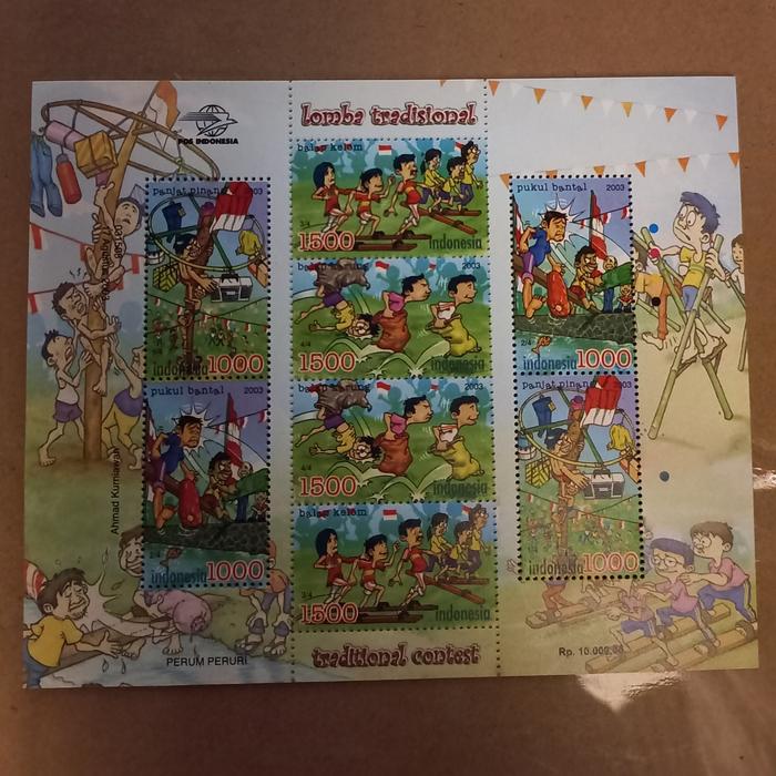 Jual Mini Sheet Prangko Lomba Tradisional 2003 - Kota Surabaya ...