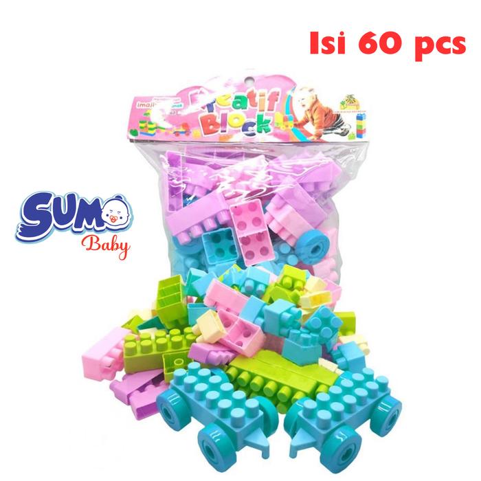 Promo Mainan Anak Balok Susun Block Besar Puzzle Blok Brick Edukasi DIY ...