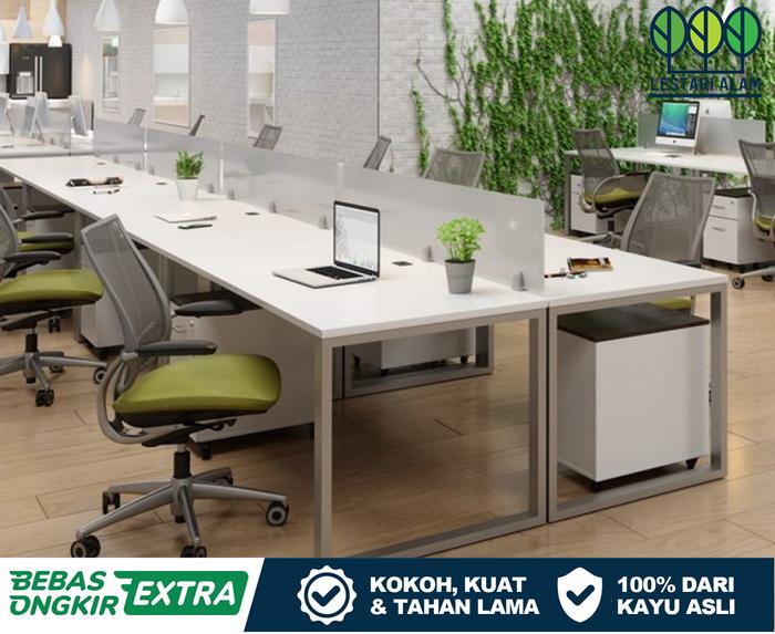 Jual Workstations 8 Orang - Meja Kerja 480 x 120 x 75 cm - Meeting ...