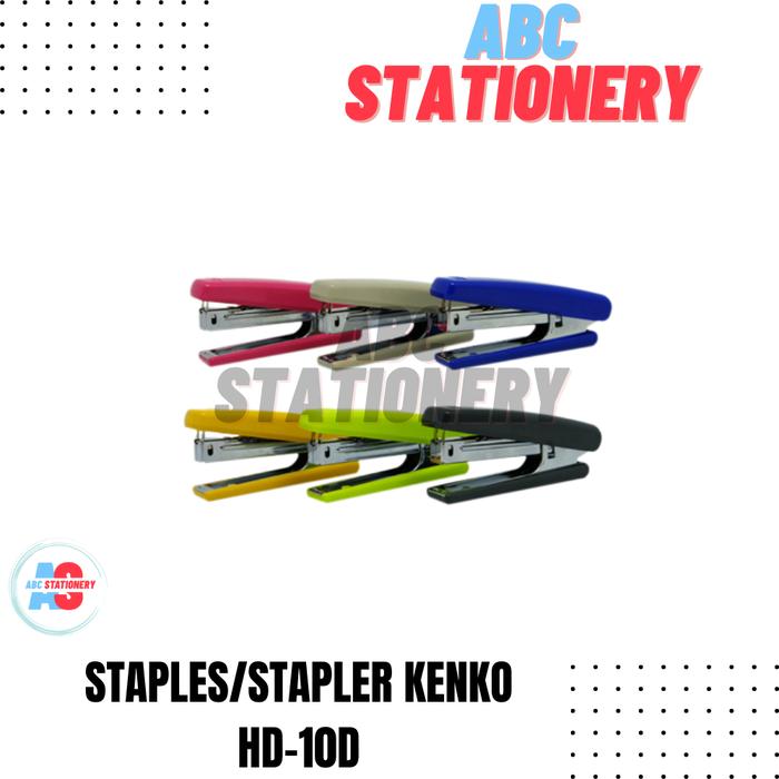 Jual Staples/stapler Kenko HD-10D isi kecil muat banyak warna dikirim ...