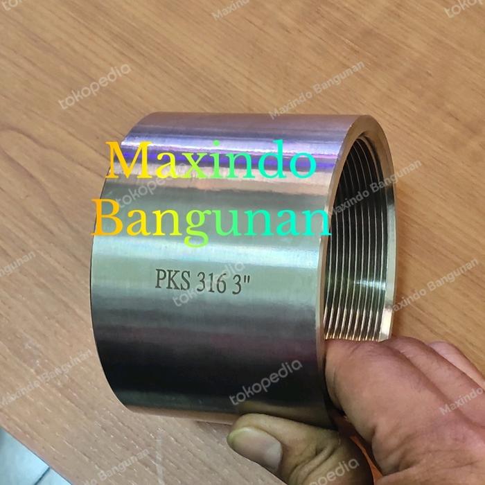 Jual Socket Stainless 316 Drat 3" Inch / Sock Drat Dalam SS316 ...