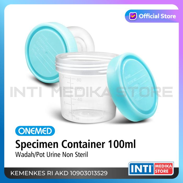 Jual ONEMED - Specimen Container 100ml | Wadah Pot Urine Non Steril ...