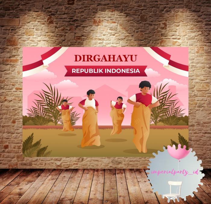 Jual Custom Backdrop Banner Spanduk Dirgahayu RI Indonesia Merdeka ...