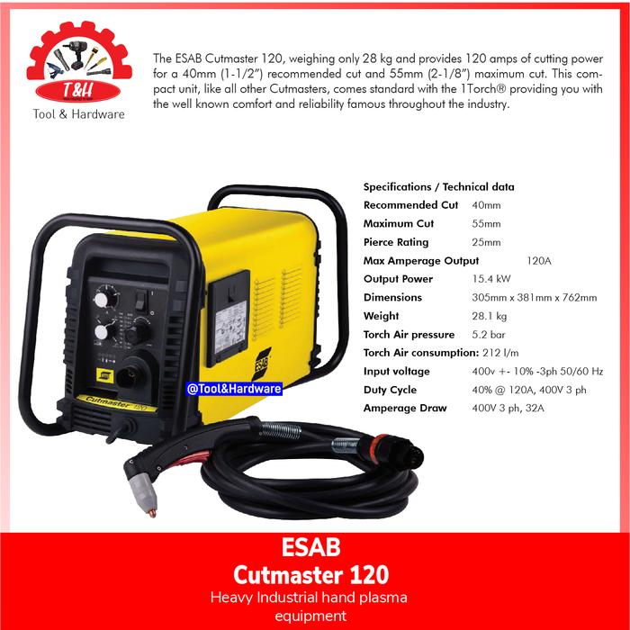 Jual ESAB Mesin Las \ Cutmaster 120 Heavy Industrial \ Plasma Cutting ...