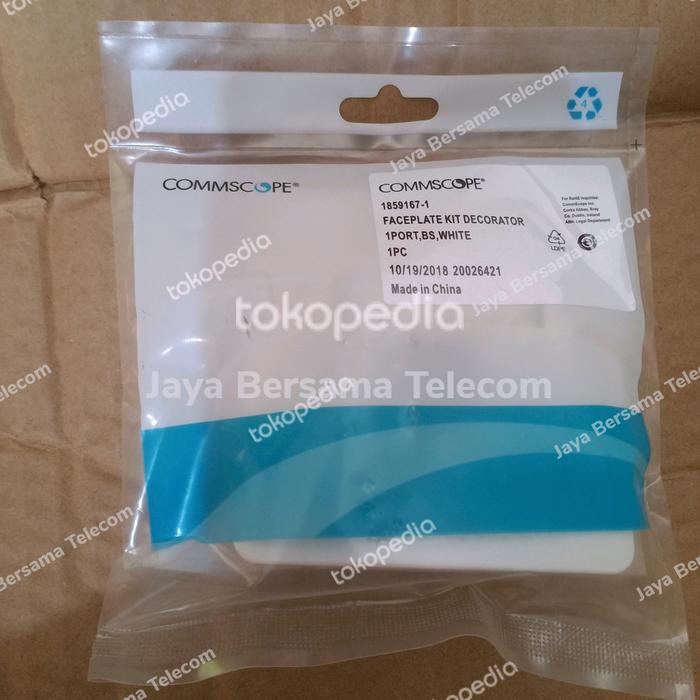 Jual Faceplate Kit Decorator 1 Hole/1 Lobang Amp COMMSCOPE Original ...