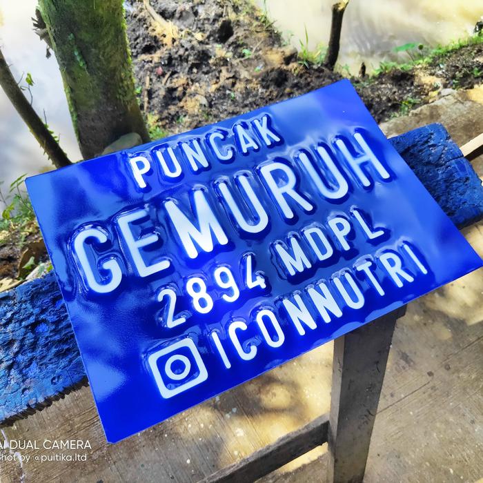 Jual Papan Tanda Nama Gunung - Plat Nama Gunung - Sign Plate - Standar ...