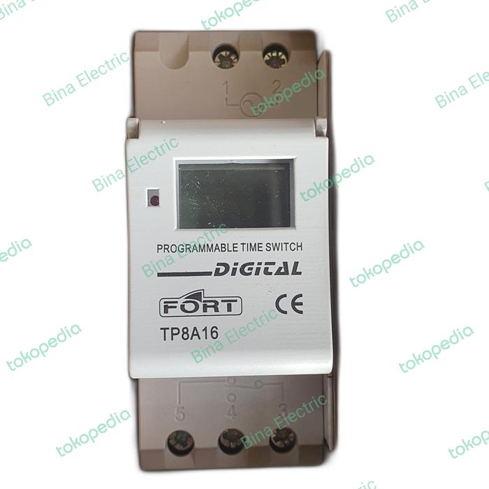 Jual Weekly Timer Digital Fort TP8A16 220V / Timer Digital Mingguan ...