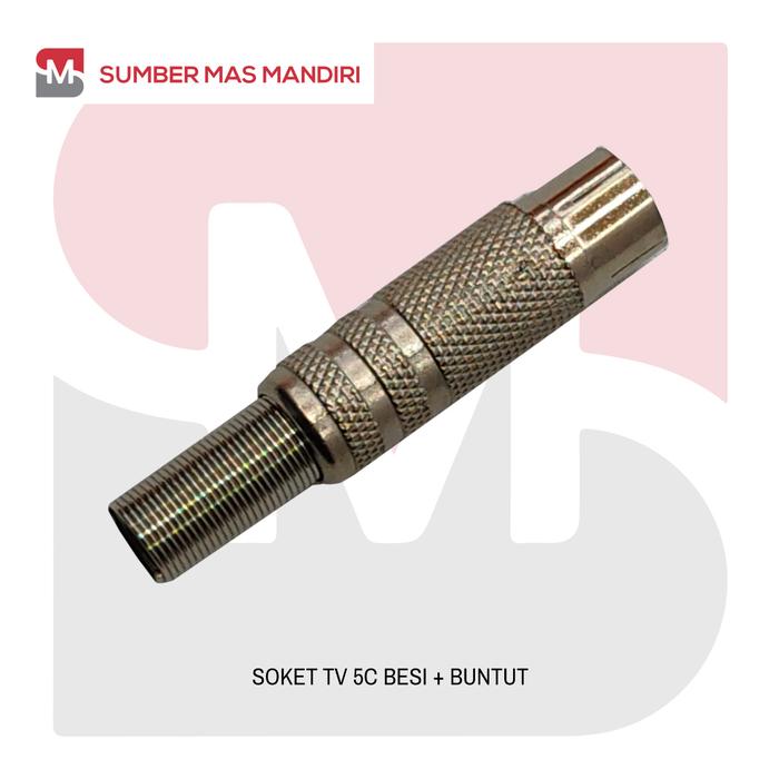 Jual SOKET ANTENA TV 5C BUNTUT PER BESI / SOCKET TV BESI BUNTUT 5C ...