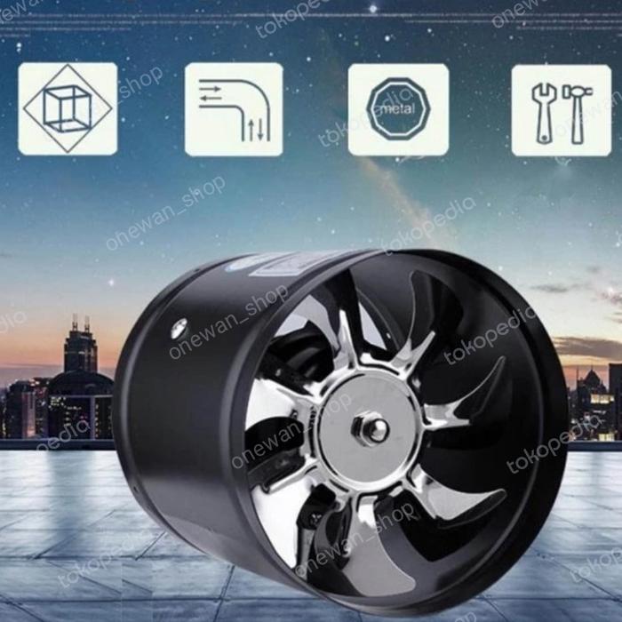 Jual blower exhaust fan portable kipas ukuran 4 in / duct booster fan 4 ...