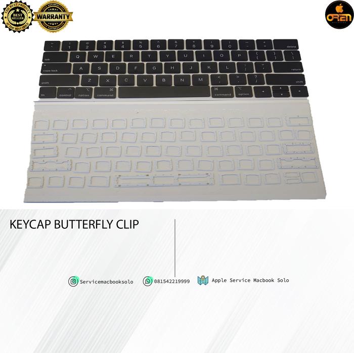 Jual Tombol Keyboard Keycap Butterfly Clip MacBook Pro 2016 2017 ...