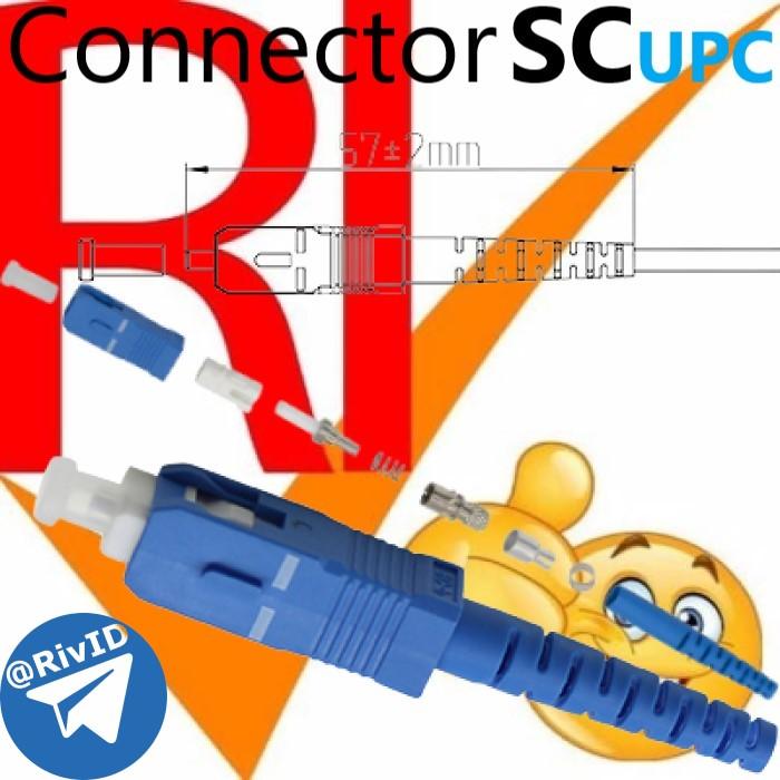 Jual Connector SC Epoxy Polish APC UPC Patch Cord Single Mode Fiber ...