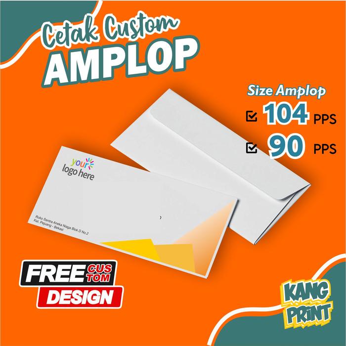 Promo Cetak Amplop Putih Custom Design - 90 ( 11x23 cm) - Kota Bekasi ...