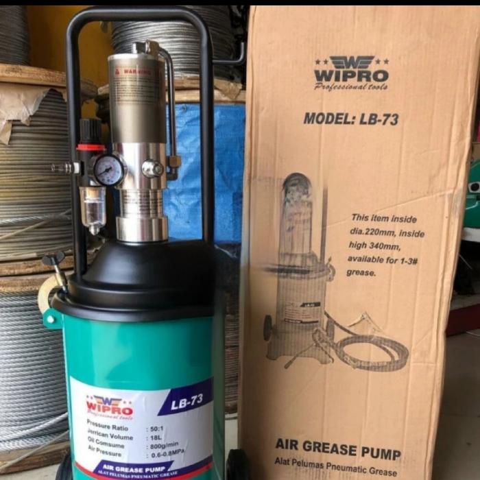 Jual Wipro LB-73 Air Lubricator Grease 18kg Pompa gemuk angin 18 kg ...