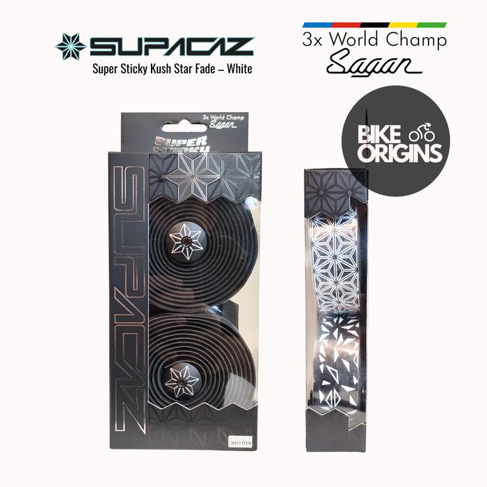 Jual Bartape SUPACAZ Super Sticky Kush Star Fade - White Bar tape ...