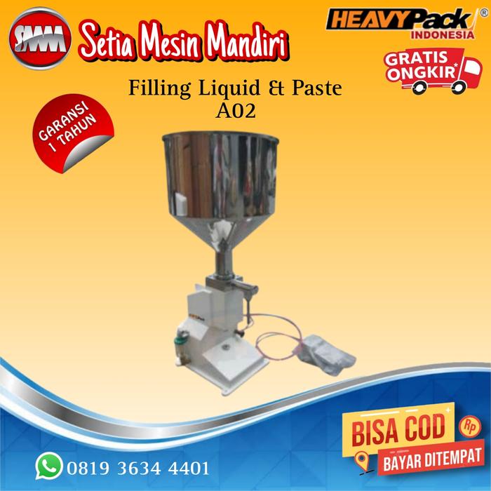 Jual Mesin Filling Pengisi Cairan Pasta Cream Pneumatic HEAVYPACK A02 ...